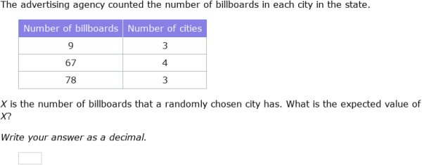 IXL | Expected values of random variables | Grade 12 math