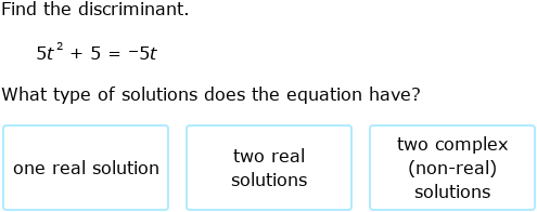 IXL | Using the discriminant | Grade 12 math