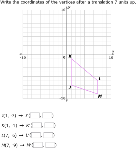IXL | Reflections, rotations and translations: find the coordinates ...