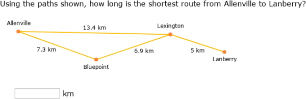 IXL | Maps with decimal distances | Grade 6 math