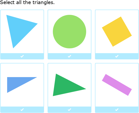 IXL | Select two-dimensional shapes | Grade 1 math