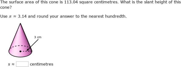 IXL | Surface area of cones and cylinders | Grade 9 math