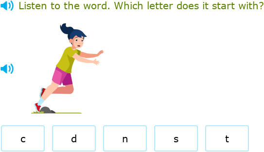 IXL | Which letter does the word start with? | Grade 1 English language ...