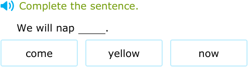 IXL | Complete the sentence with the correct sight word | Kindergarten ...