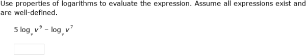 IXL - Evaluate logarithms using properties (Calculus practice)
