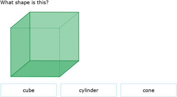 IXL | Name the three-dimensional shape | Kindergarten math