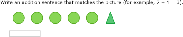 IXL | Write addition sentences to describe pictures - sums to 10 ...