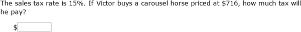 IXL | Percents: calculate tax | Grade 5 math