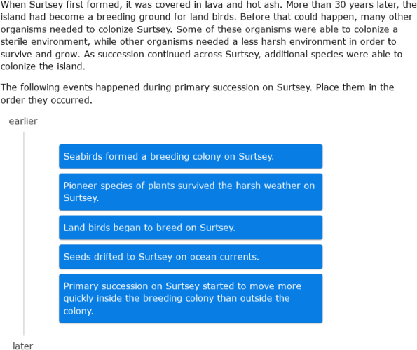 IXL | Investigate primary succession on a volcanic island | Grade 9 science