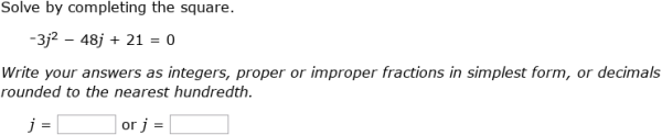 IXL | Solve a quadratic equation by completing the square | Grade 12 math