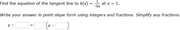 IXL - Find equations of tangent lines using limits (Calculus practice)