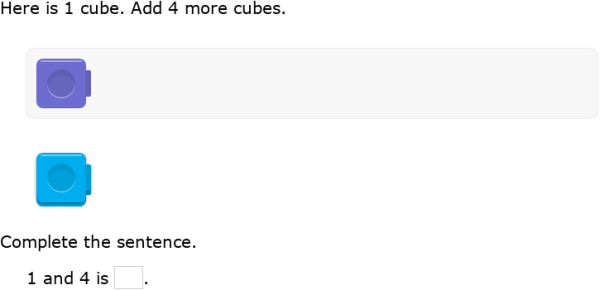 IXL | Build cube trains to add up to 10: words | Kindergarten math