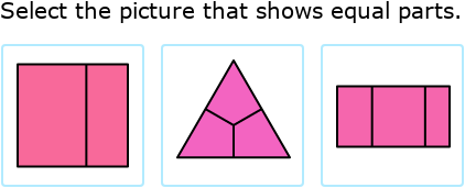 IXL | Equal parts | Grade 1 math