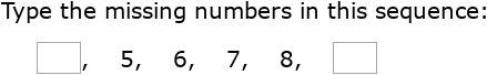 IXL | Complete a sequence - up to 10 | Kindergarten math