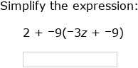 IXL | Simplify linear expressions | Grade 8 math