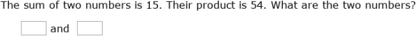 IXL | Find two numbers based on sum, difference, product and quotient ...