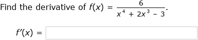 IXL - Find derivatives of rational functions (Calculus practice)