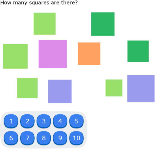IXL | Count shapes - up to 10 | Jr. kindergarten math