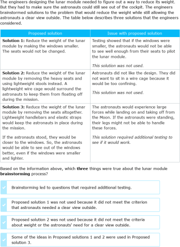 IXL | Explore the engineering-design process: going to the Moon ...