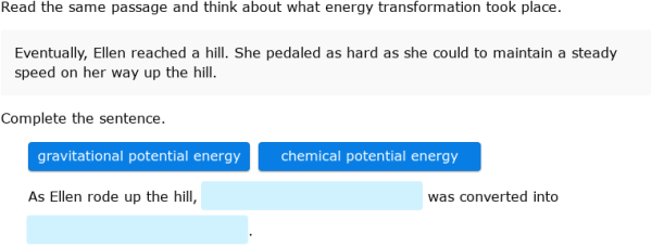 IXL | Explore energy transformations: bike ride | Grade 5 science