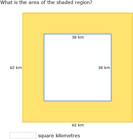 IXL | Area between two rectangles | Grade 6 math