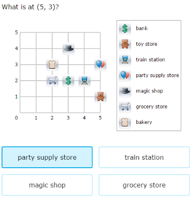IXL - Coordinate planes as maps (Grade 5 math practice)