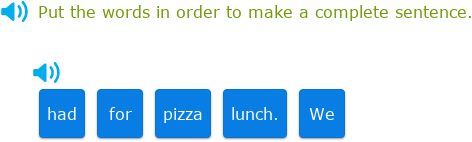 IXL | Unscramble the words to make a complete sentence | Grade 2 ...