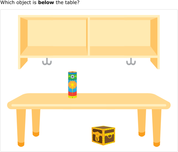 IXL | Above and below | Jr. kindergarten math
