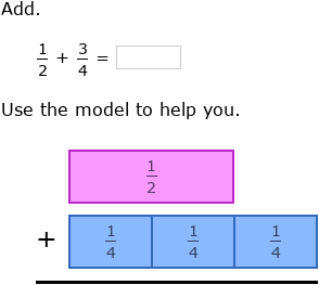 IXL | Add fractions with unlike denominators using models | Grade 5 math