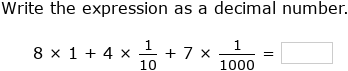 IXL | Convert decimals between standard and expanded form using ...
