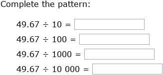 IXL | Decimal division patterns over increasing place values | Grade 5 math