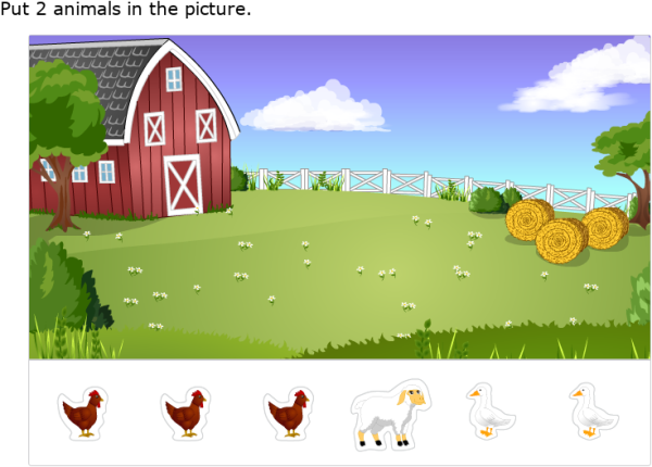 IXL | Count using stickers - up to 5 | Kindergarten math