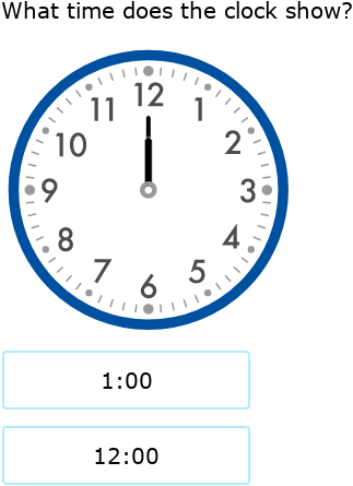 IXL | Match analogue clocks and times | Grade 1 math