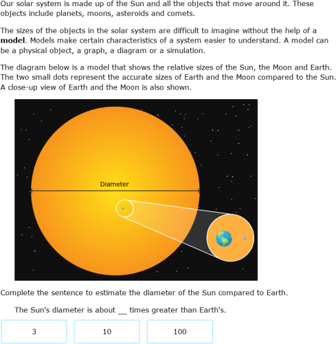 IXL | Analyze models of the Earth-Sun-Moon system | Grade 9 science