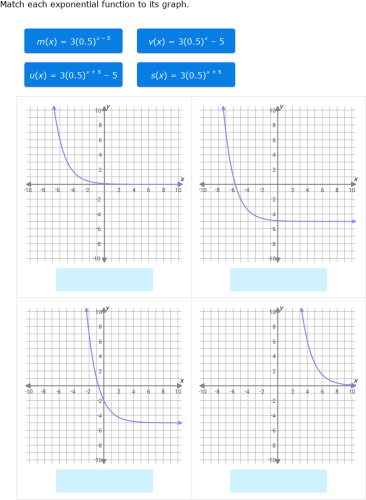 IXL | Match exponential functions and graphs | Grade 12 math