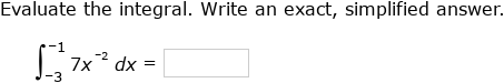 IXL - Evaluate definite integrals using the power rule (Calculus practice)