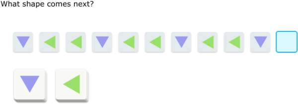 IXL | Find the next shape in a repeating pattern | Grade 4 math