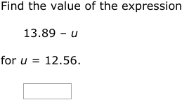 IXL | Evaluate variable expressions with decimals | Grade 6 math