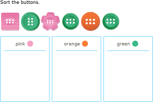 IXL | Classify and sort by colour | Kindergarten math