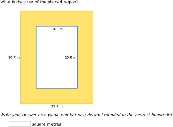 IXL | Area between two shapes | Grade 8 math