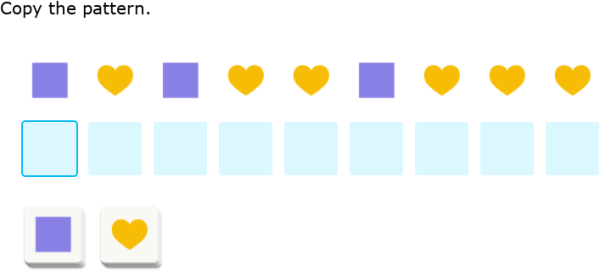 IXL | Growing patterns | Grade 1 math