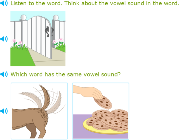 IXL | Find the word with the same vowel sound | Kindergarten English ...