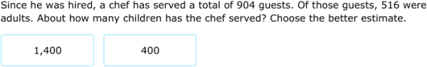 IXL | Estimate sums, differences, products and quotients: word problems ...
