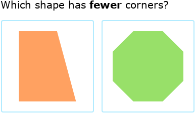 IXL | Compare sides and corners | Kindergarten math