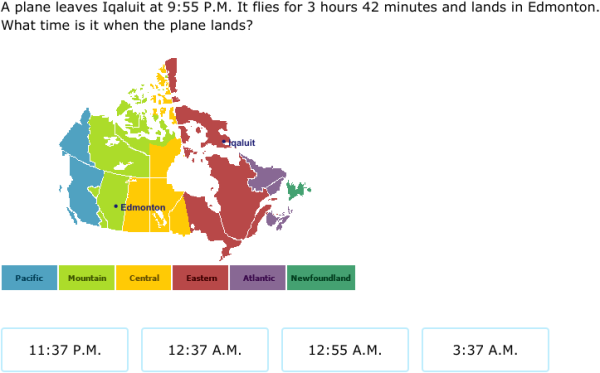 IXL | Time zones - 12-hour time | Grade 4 math