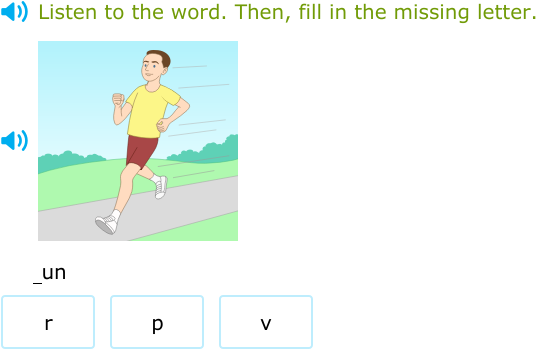 IXL | Complete the short u word | Kindergarten English language arts