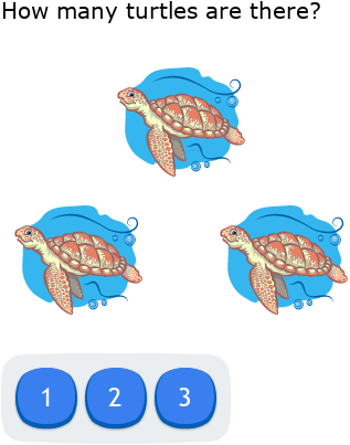 IXL | Count to 3 | Kindergarten math