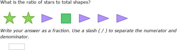 IXL | Write a ratio using a fraction | Grade 6 math
