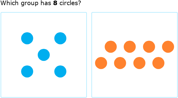 IXL | Represent numbers - up to 9 | Kindergarten math