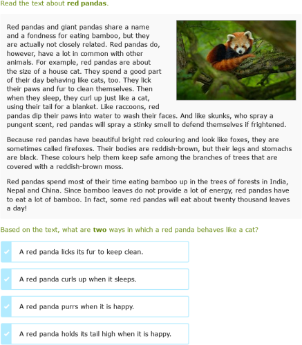 IXL | Read about animals | Grade 4 English language arts